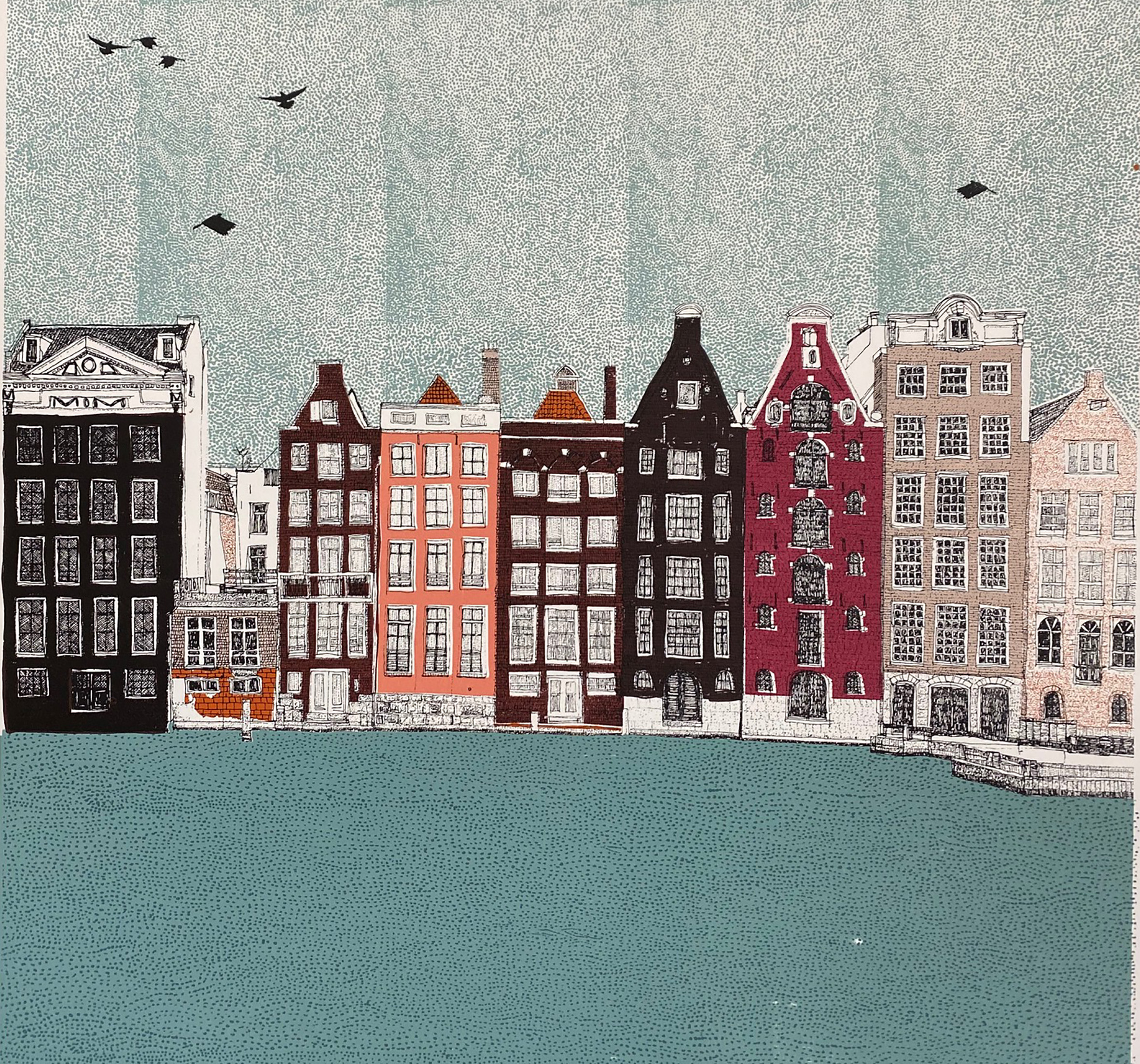 Hallo Houses, Amsterdam by Clare Halifax - Print Club London
