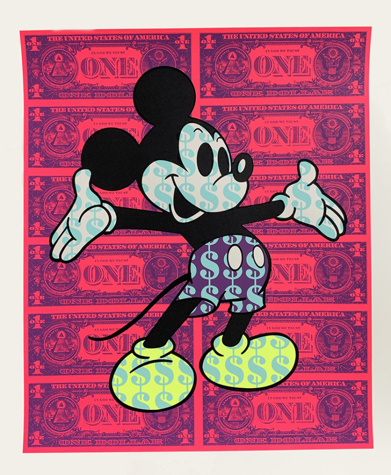Meditation Mickey 2 - Screen Print - Print Club London