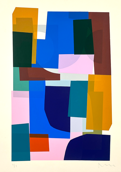 apple screenprint: Unique Hand-Pulled Art Piece - Print Club London