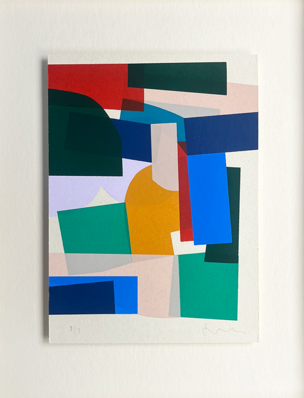 apple screenprint: Unique Hand-Pulled Art Piece - Print Club London