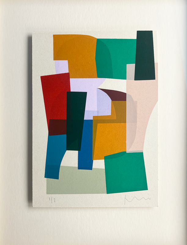 apple screenprint: Unique Hand-Pulled Art Piece - Print Club London